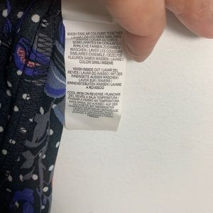 Primark | Tops | Primark Black Blouse Flower And Polka Dots Design ...